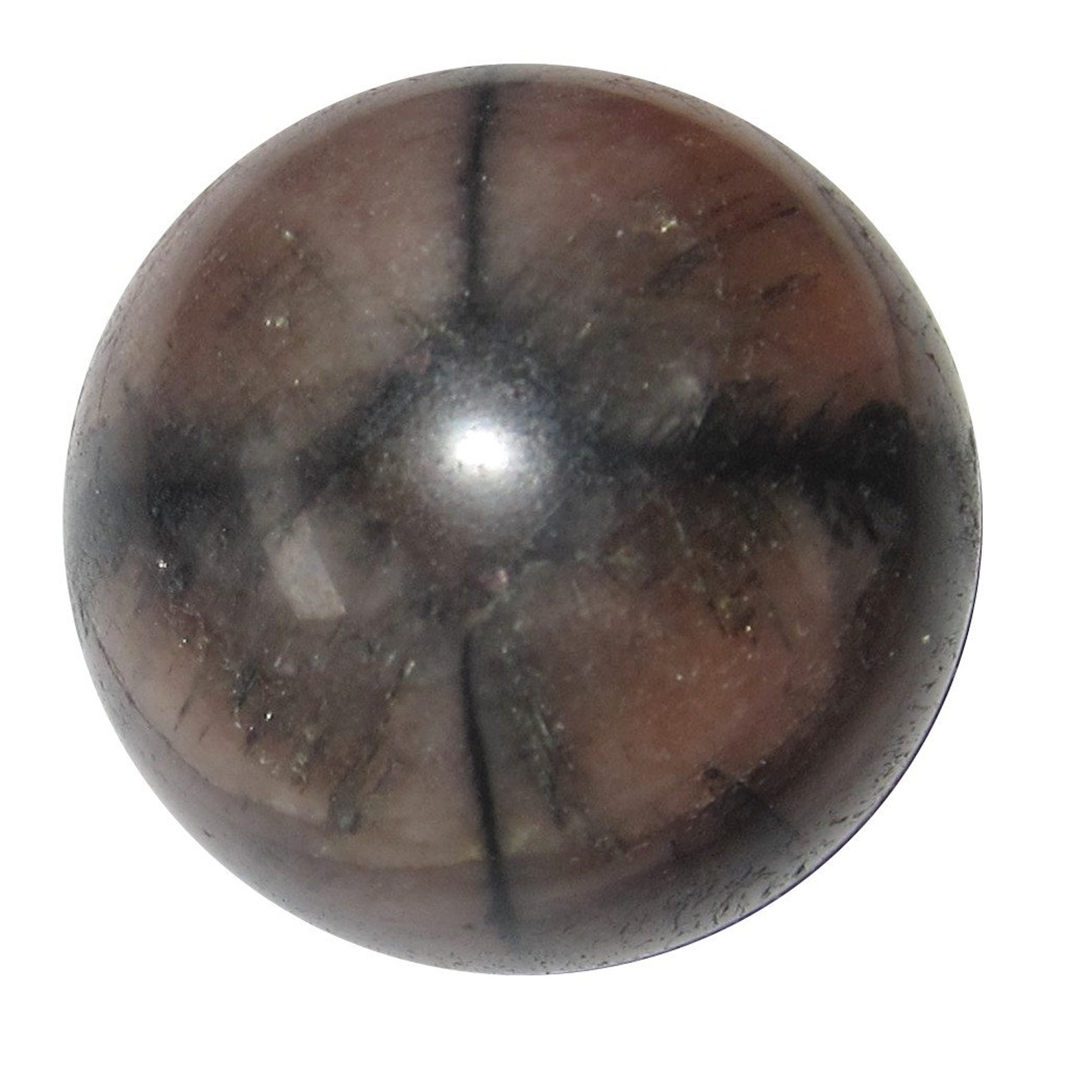 Chiastolite Sphere Jesus Christ Natural Cross Protection - Etsy