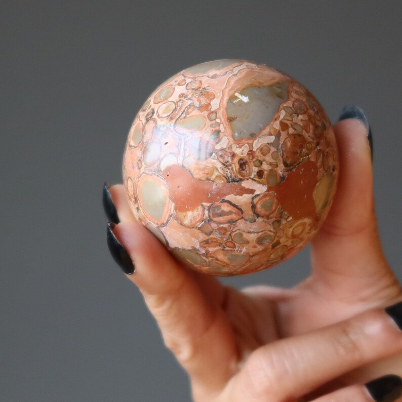 Safari Jasper Sphere Leopard Crystal Ball - Etsy