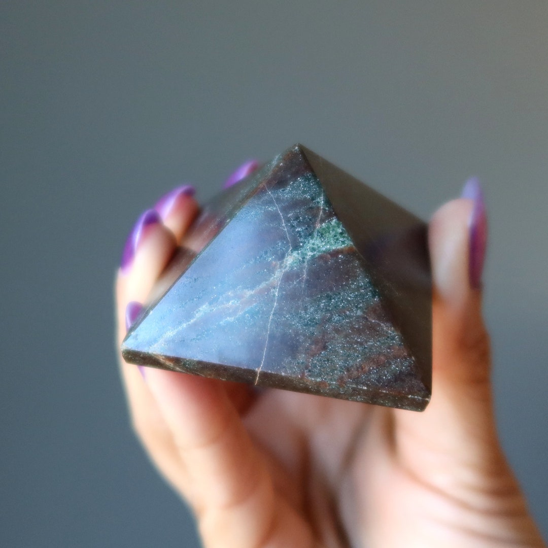 Garnet Pyramid Erupting Energy of Earth Abundance Red Stone - Etsy
