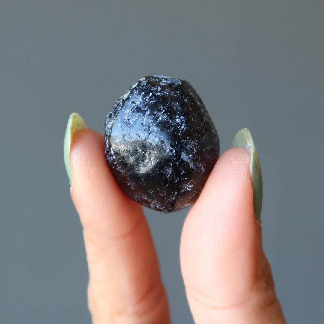 Apache Tear Obsidian Tumbled Mourning Stone - Etsy