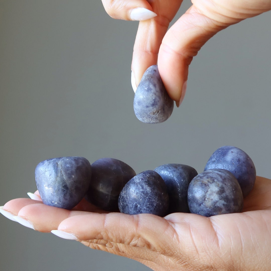 Iolite Tumbled Stones Third Eye of Light Psychic Intuition Gems - Etsy