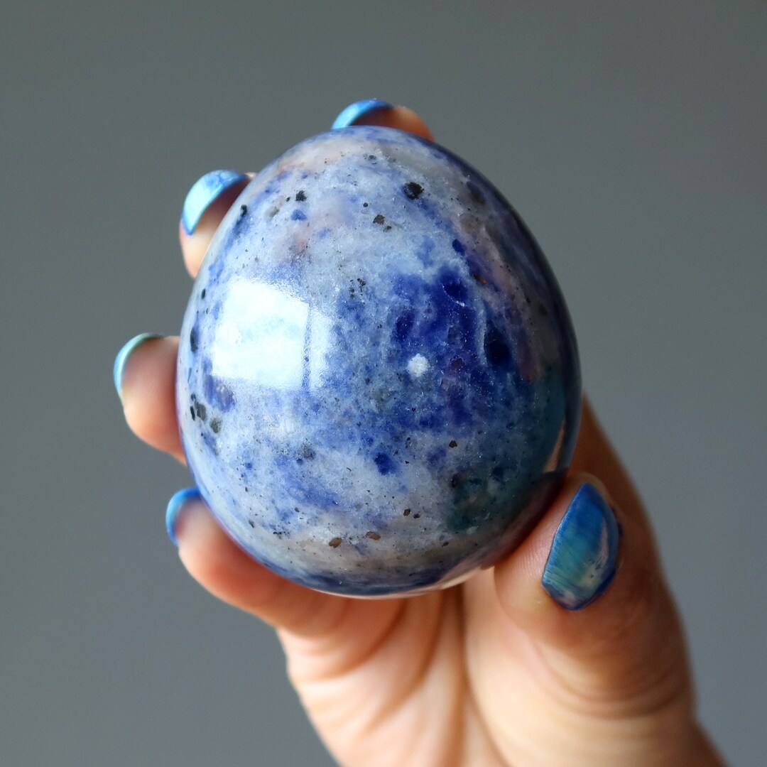 Lapis Egg Hatching Intuitive Denim Blue Stone Crystal - Etsy