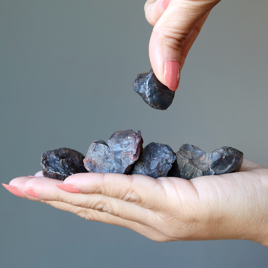 Hematite Raw Crystal Set Rule With an Iron Ore Fist 7 Power Rocks - Etsy