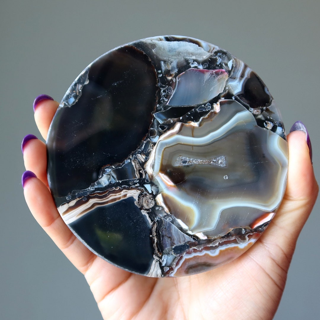 Onyx Charger Crystal Charging Station Protective Stone - Etsy