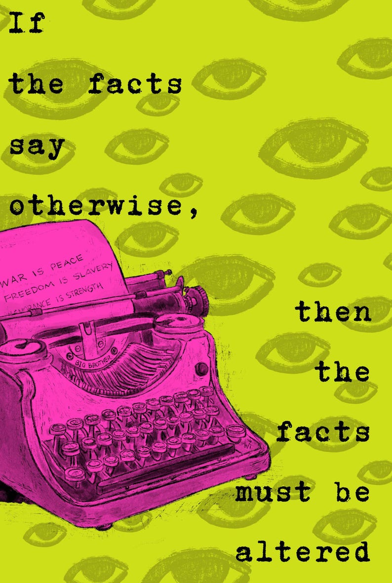 Altered: Orwellian Propaganda Inspired Resistance Digital Postcard ...