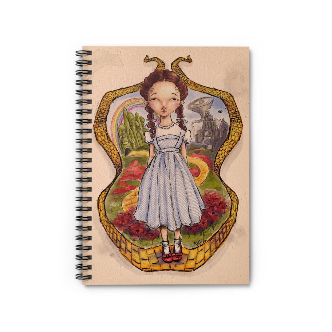 Dorothy Spiral Notebook | Wizard of Oz Ruled Journal - Etsy