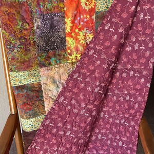 Moon and Stars Batik Quilt, Stars, Moons, Whimsical Trees Batik Quilt ...