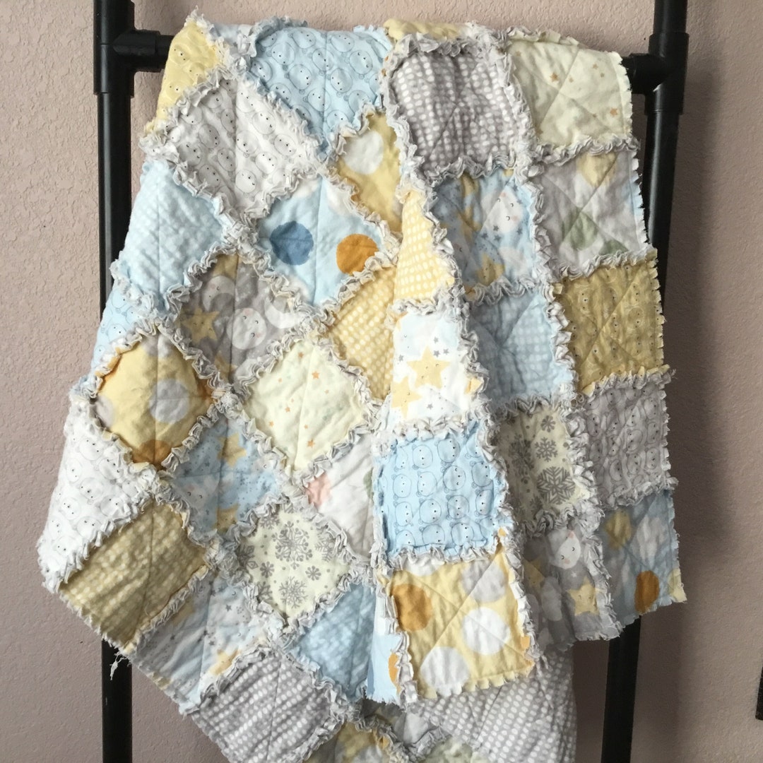 Baby Rag Quilt Flannel, Rag Quilt Flannel, Flannel Rag Quilt Baby ...