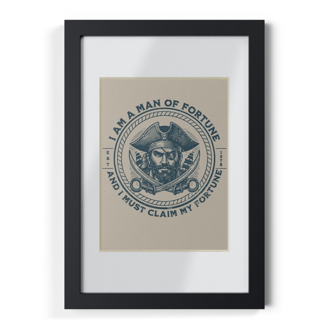 Pirate Motivational Poster, Golden Age Pirates Vintage Art Pirate ...