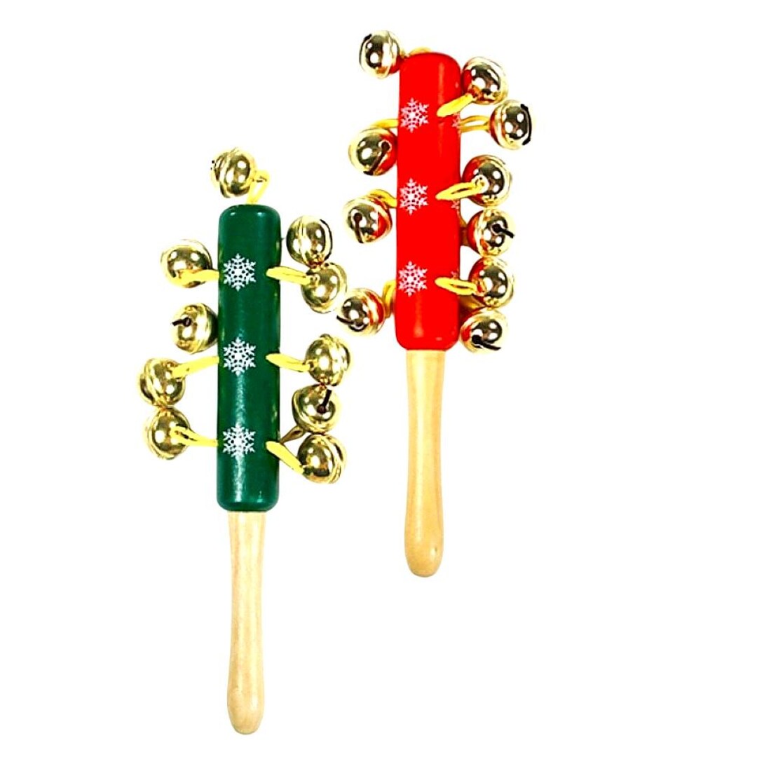Wooden Christmas Jingle Sleigh Bell Stick - Etsy