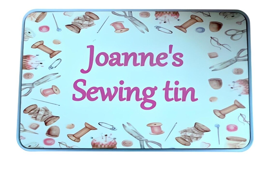 Personalised Sewing Box Rectangle Tin - Etsy