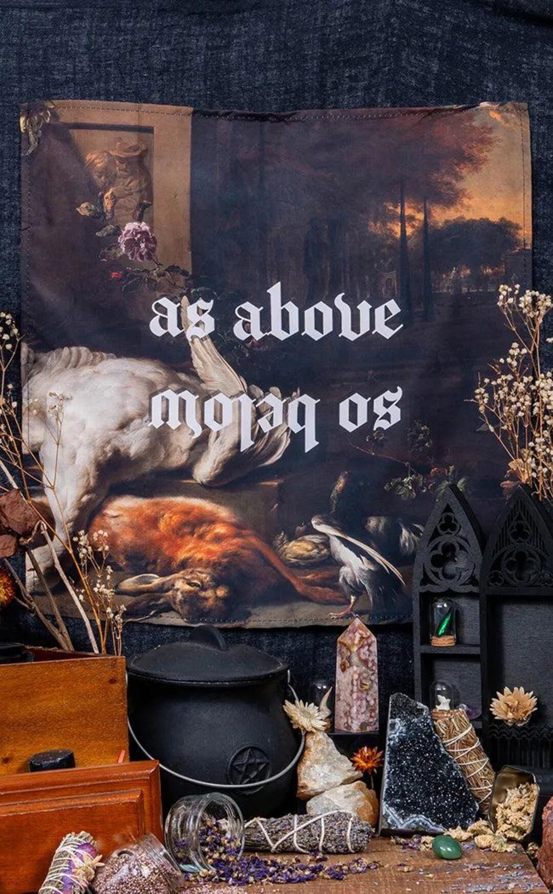 As Above so Below Altar Cloth or Tapestry Witchcraft Wiccan Supplies ...