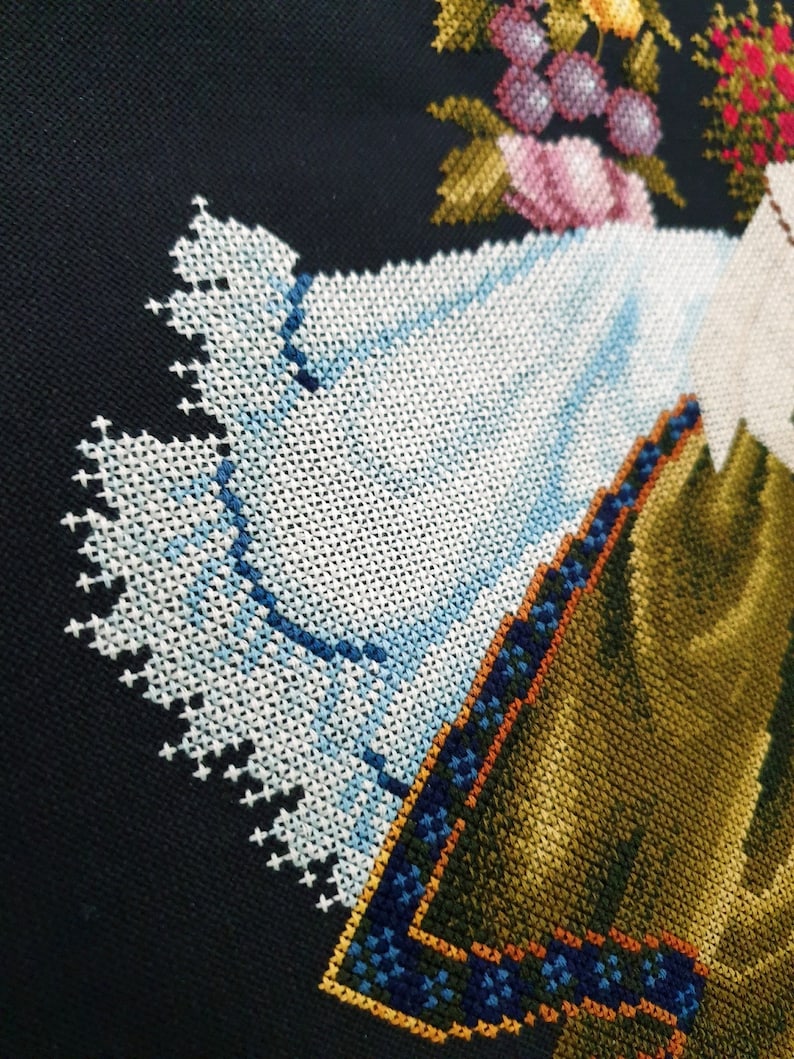 PDF + SAGA Digital Cross Stitch Pattern Lady of the Thread Woman Lady ...