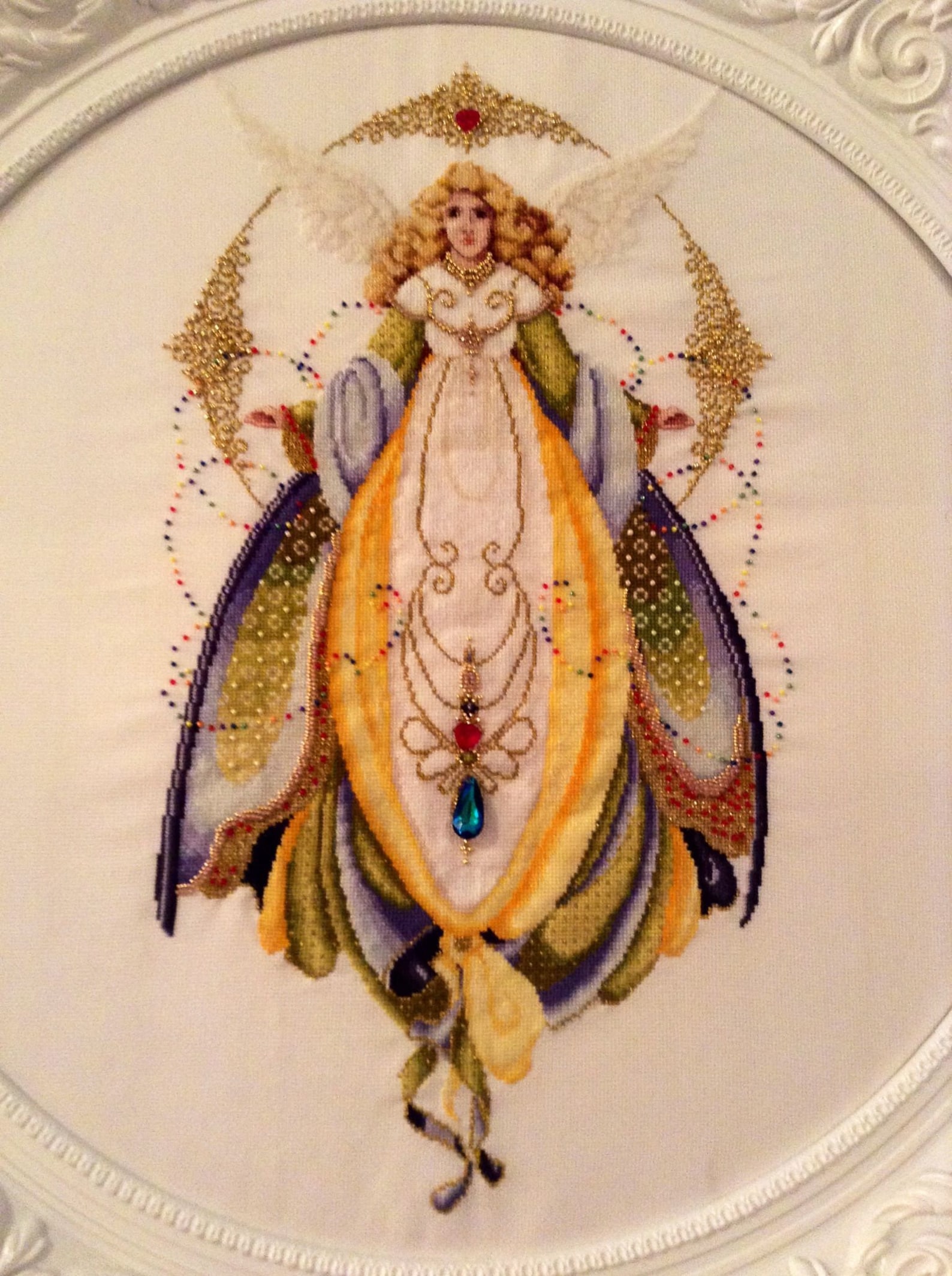 PDF + SAGA Digital Cross Stitch Pattern Angel of Healing Woman Lady ...