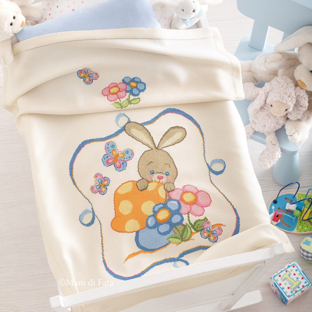 Cross Stitch Pattern PDF SAGA Unisex Birth Blanket Embroidery Kit ...