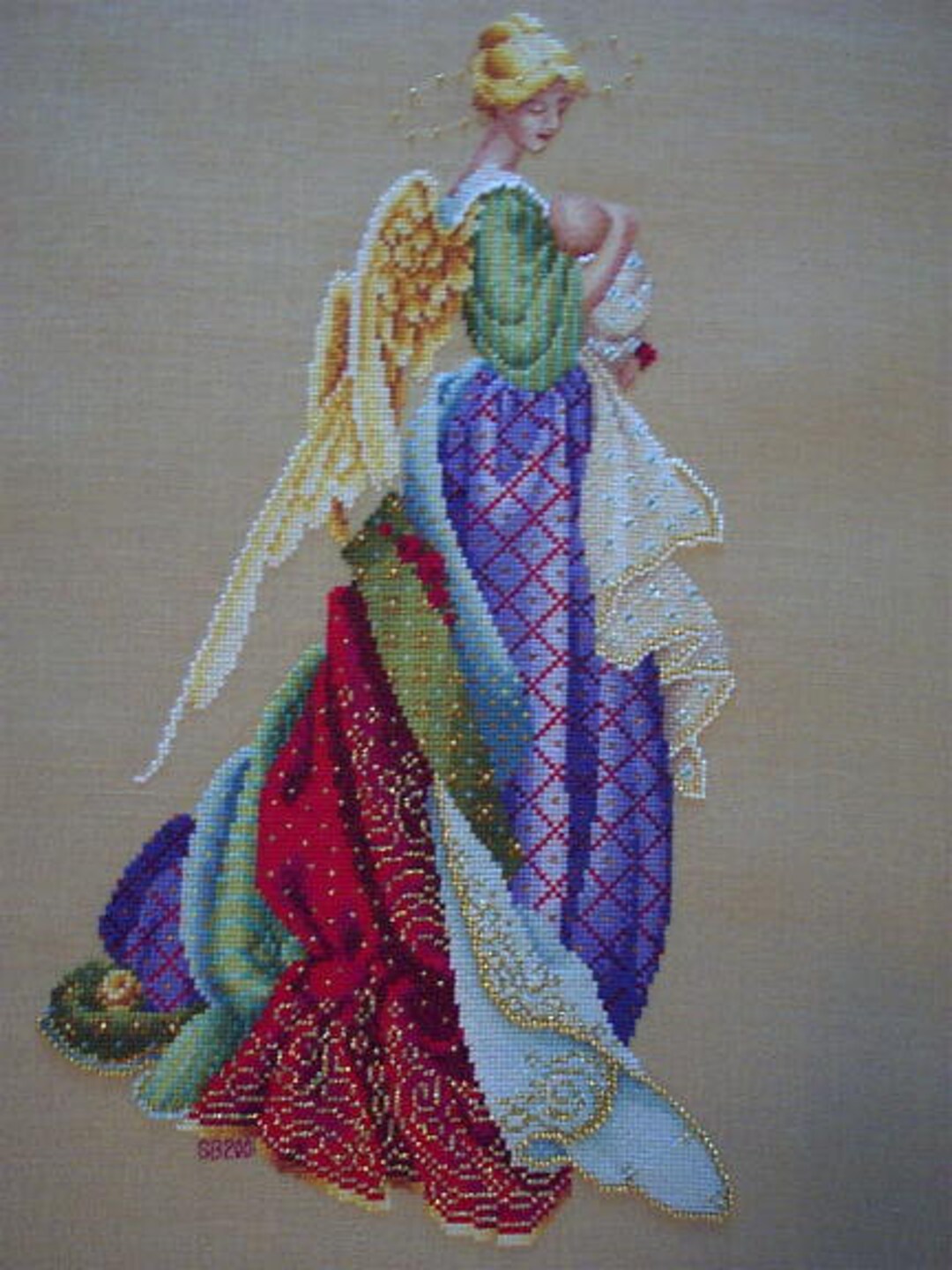 PDF + SAGA Digital Cross Stitch Pattern in the Arms of an Angel Woman ...