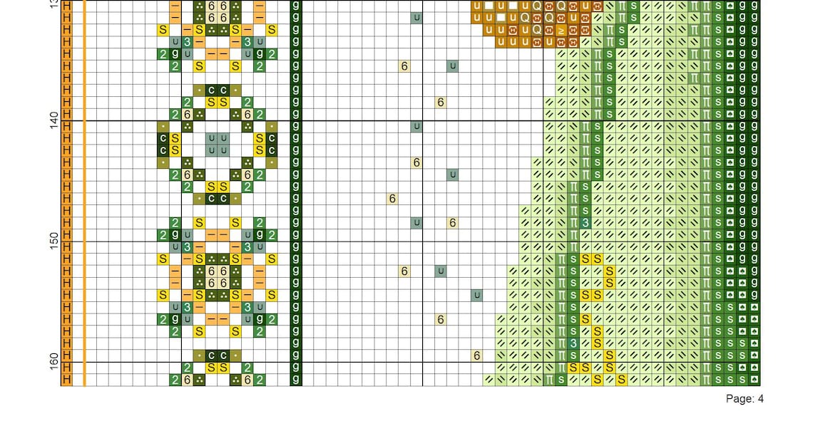 PDF + SAGA Digital Cross Stitch Pattern Lady Summer Alternative Colors ...