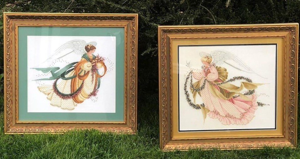 PDF + SAGA Digital Cross Stitch Pattern Angel of Summer Woman Lady Miss ...