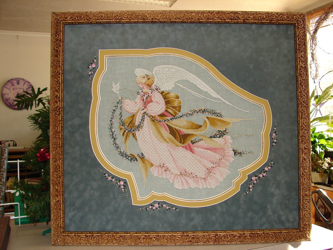 PDF + SAGA Digital Cross Stitch Pattern Angel of Summer Woman Lady Miss ...