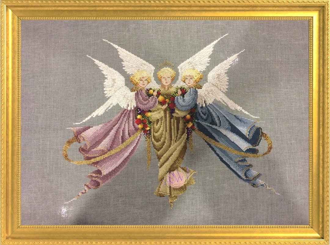 PDF + SAGA Digital Cross Stitch Pattern Heavenly Gifts Angels Cross ...