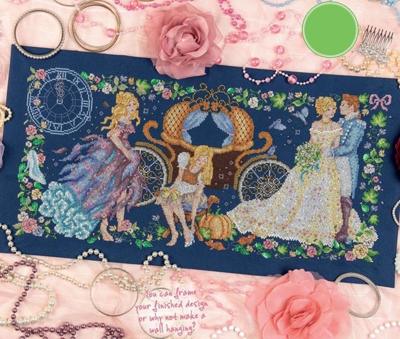 PDF SAGA Digital Cross Stitch Pattern Cinderella Fairy Tale Godmother ...
