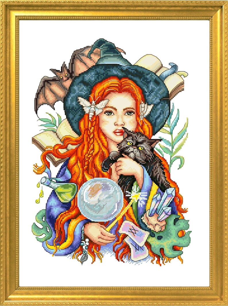 PDF SAGA Digital Cross Stitch Pattern Enchantress Fairy Tale Godmother ...