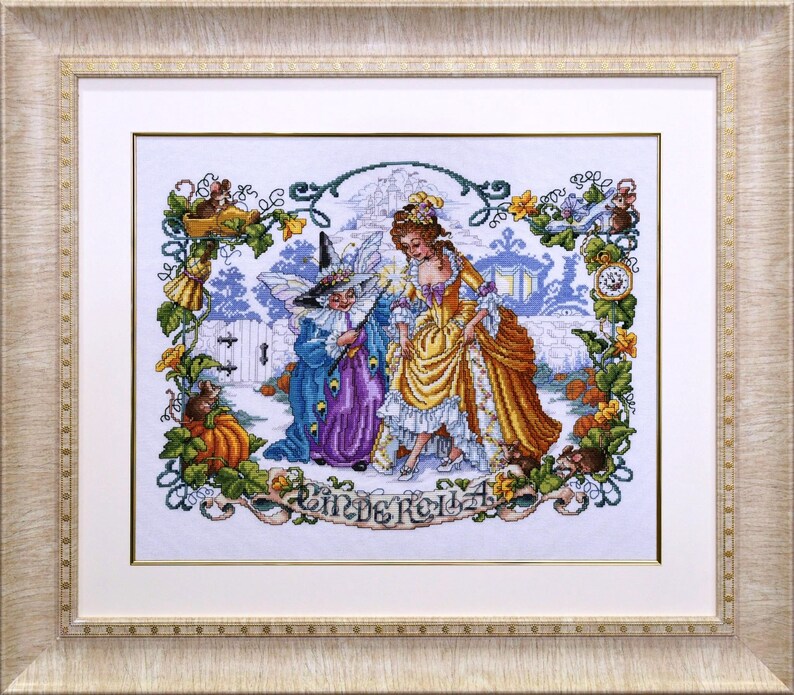 PDF SAGA Digital Cross Stitch Pattern Cinderella Fairy Tale Godmother ...