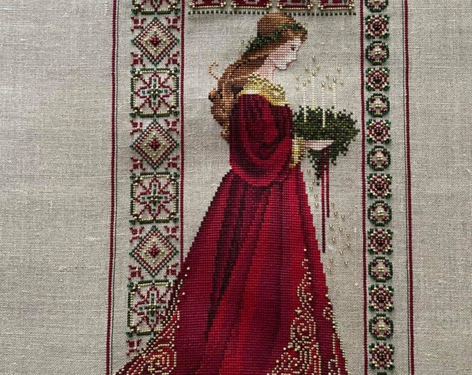 PDF + SAGA Digital Cross Stitch Pattern Lady Winter Alternative Version ...