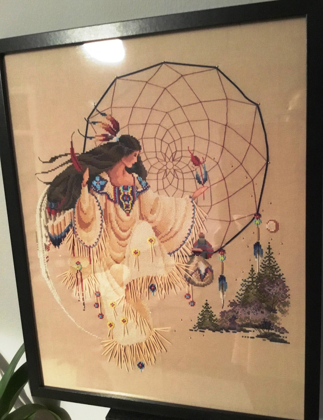 PDF + SAGA Digital Cross Stitch Pattern Earthdancer Feather Lady Miss ...