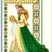 PDF + SAGA Digital Cross Stitch Pattern Lady Spring Alternative Green ...