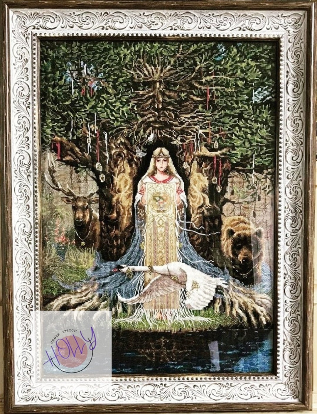 PDF SAGA Large Digital Cross Stitch Pattern DMC Veda Protective Amulet ...