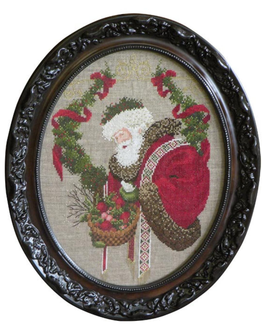 PDF SAGA Digital Cross Stitch Pattern Gift of Peace Noel Christmas Gold ...