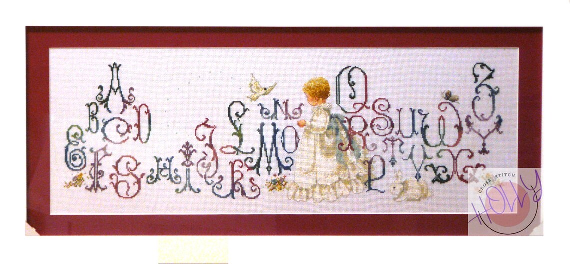 PDF + SAGA Digital Cross Stitch Pattern Children Garden Alphabet ...