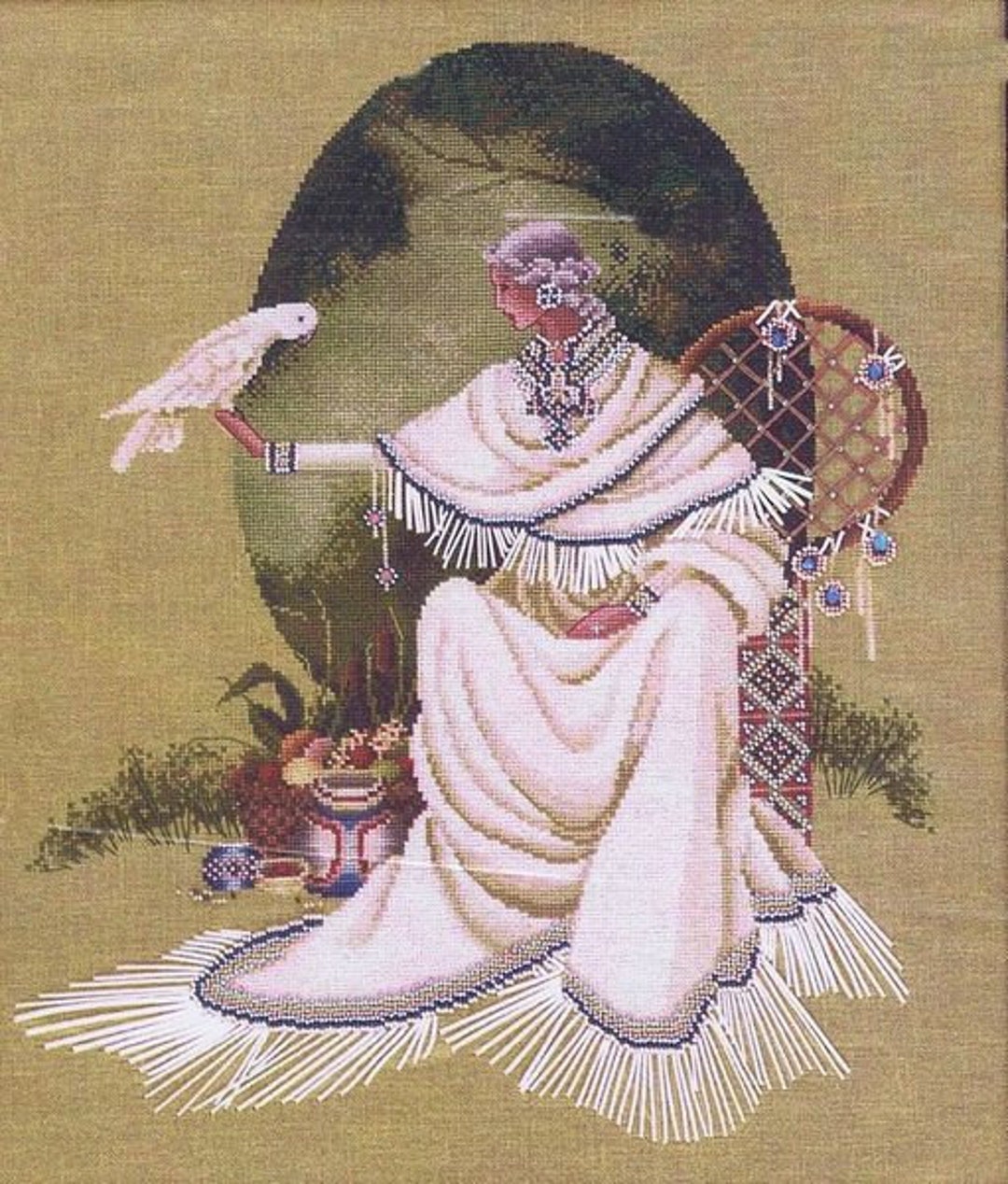PDF + SAGA Digital Cross Stitch Pattern Spiritdancer Feather Lady Miss ...