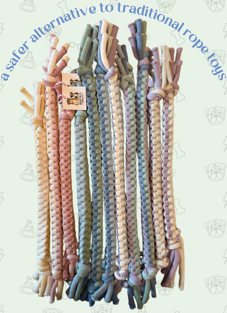 Handmade Cotton Rope Dog Toy: Safe Tug & Chew Toy - Etsy