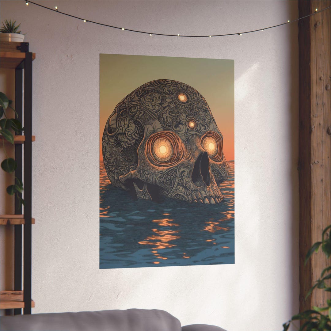 Celestial Submersion: the Enigmatic Dance of a Cosmic Skull Beneath the ...