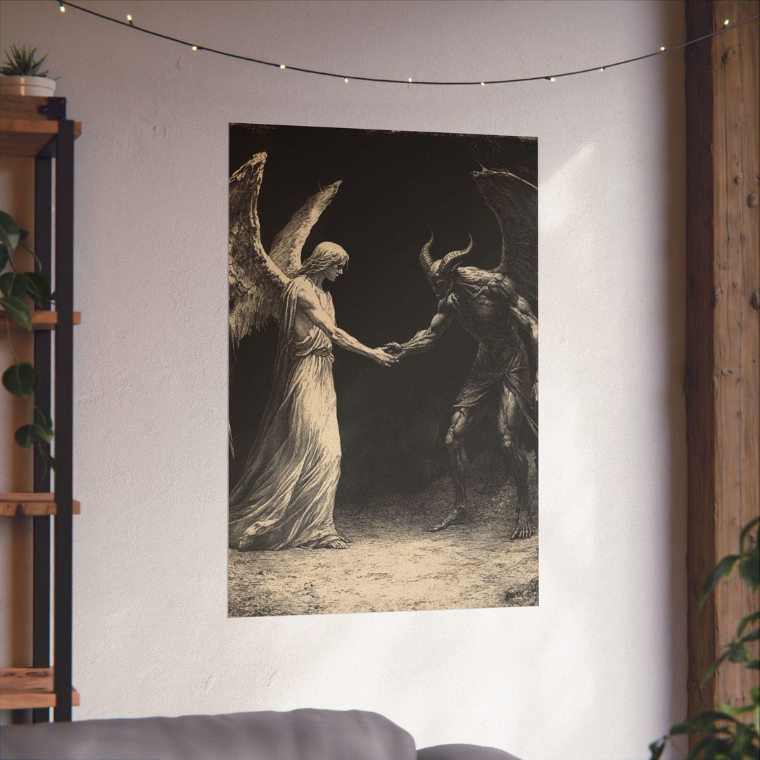 Fallen Grace and Fiery Descent: Angel and Devil in a Gothic Embrace ...