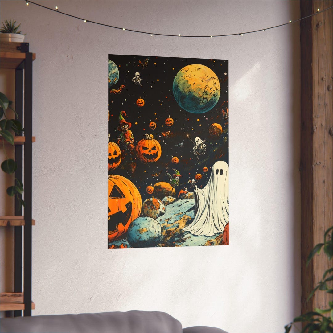 Galactic Ghouls Matte Posters - Etsy