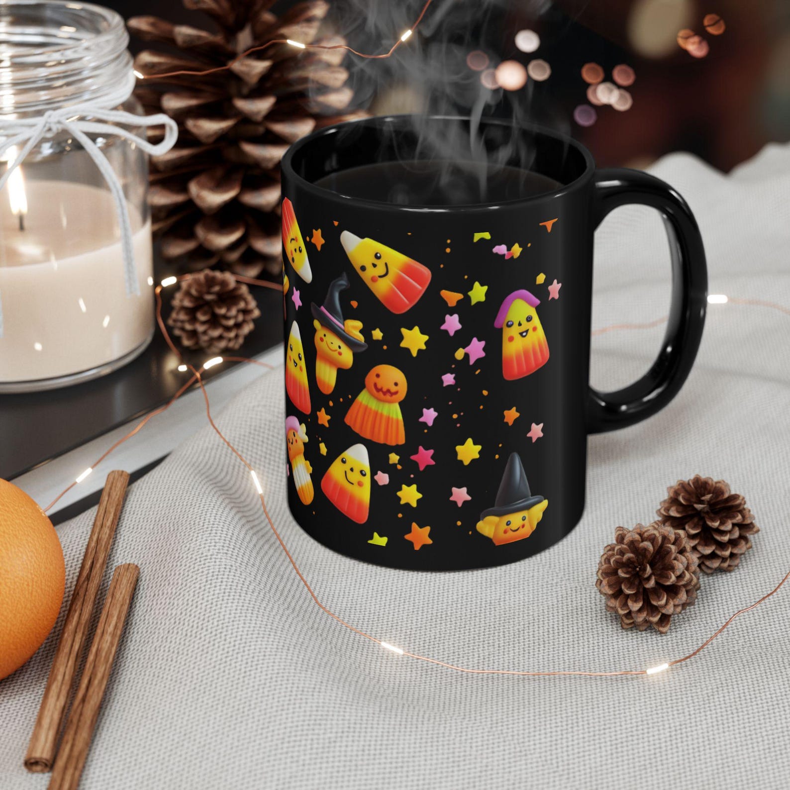 Candy Corn Bliss Mug With a Sweet, Whimsical Design, Perfect for ...