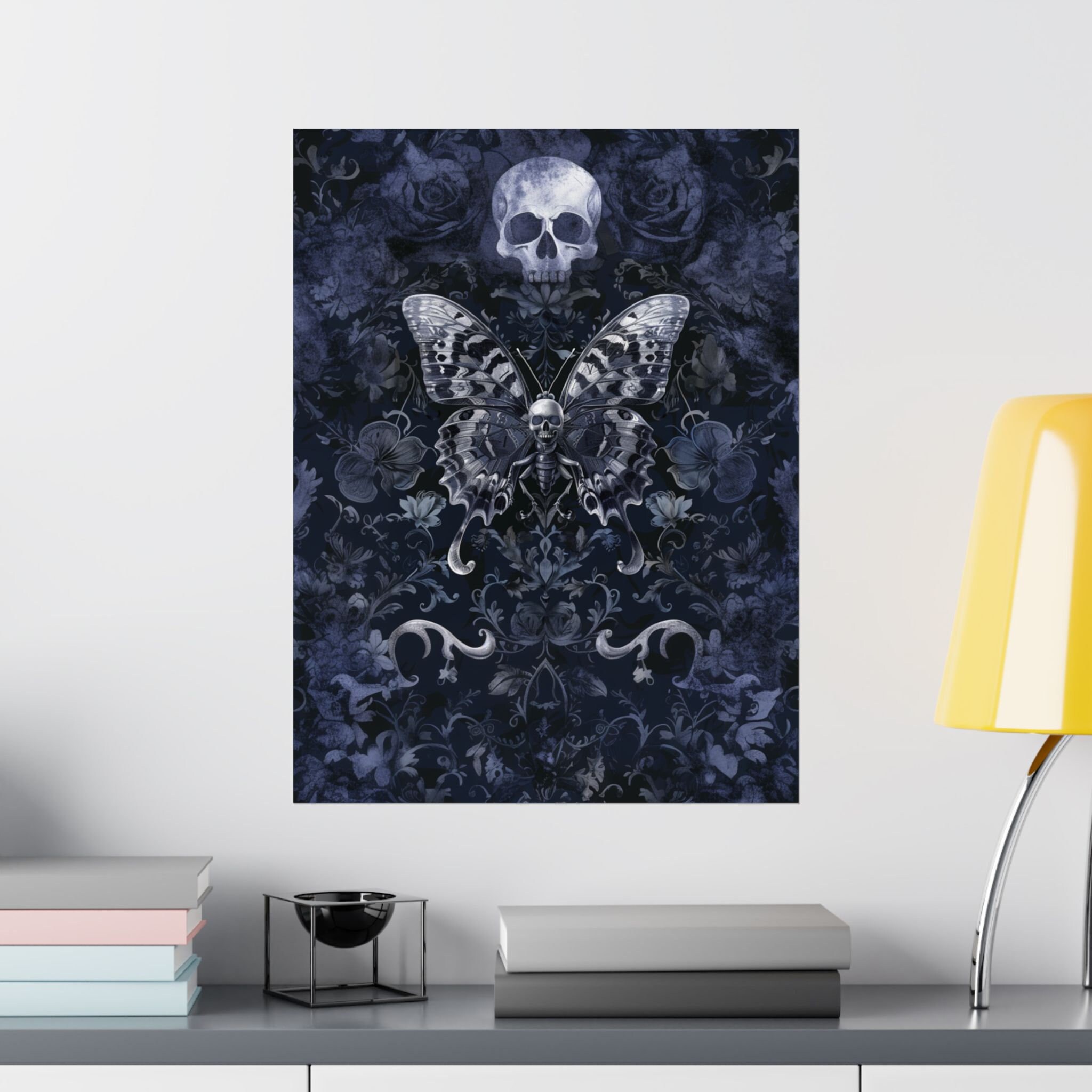 Memento Morphosis - Skeletal Butterfly Poster - Etsy