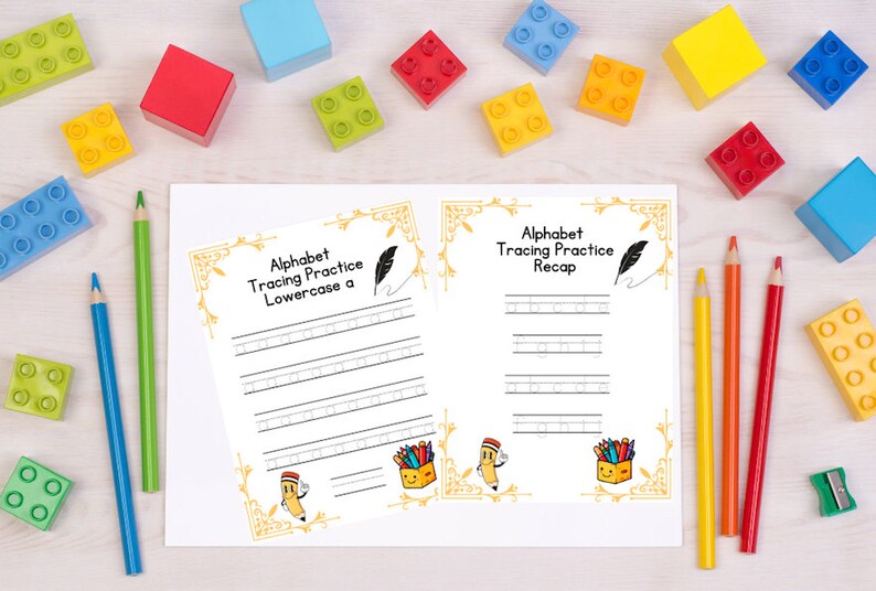 Lowercase Alphabet Tracing Worksheets | Digital Download | Preschool ...