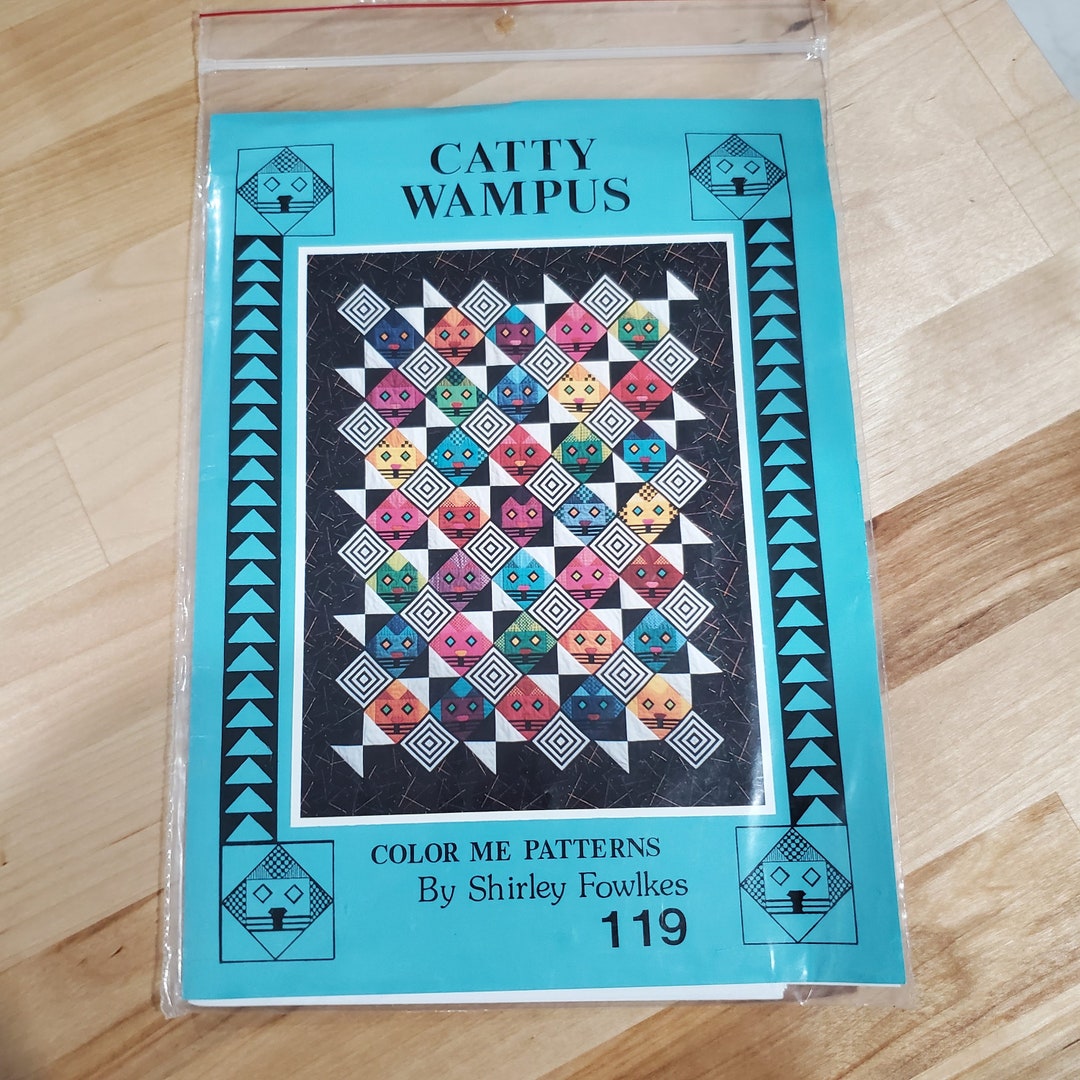 CATTY WAMPUS - Color Me Patterns #119 - Shirley Fowlkes - 1993 - Etsy