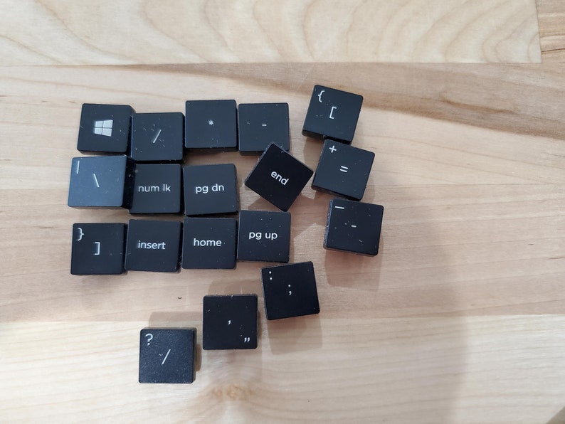 Keyboard Keys- Recycled. for CRAFT USE ONLY - Etsy