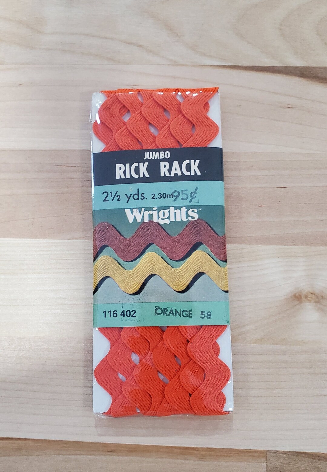 VINTAGE ~ Wright's Medium Rick Rack ~ Orange 58 - Etsy