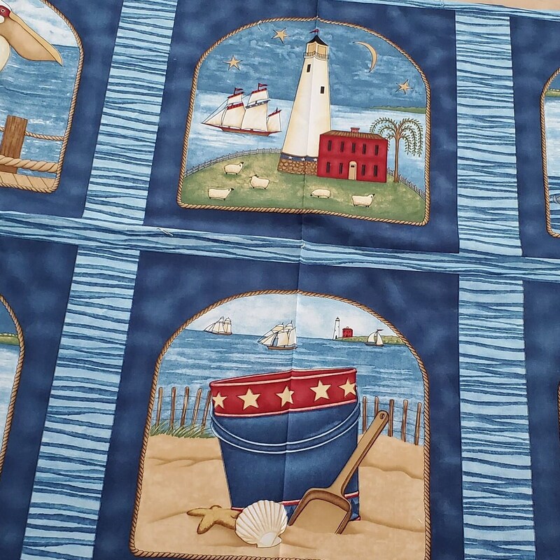 Sea Life Fabric Panel - Etsy