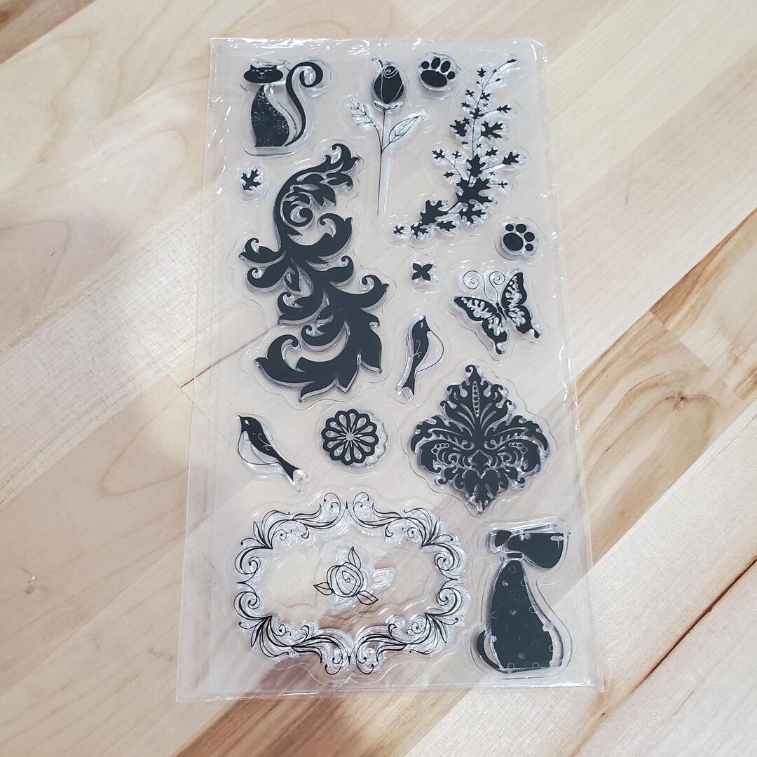 Clear Photopolymer 16 Pc INK STAMP SET - Acrylic Block Use - Etsy