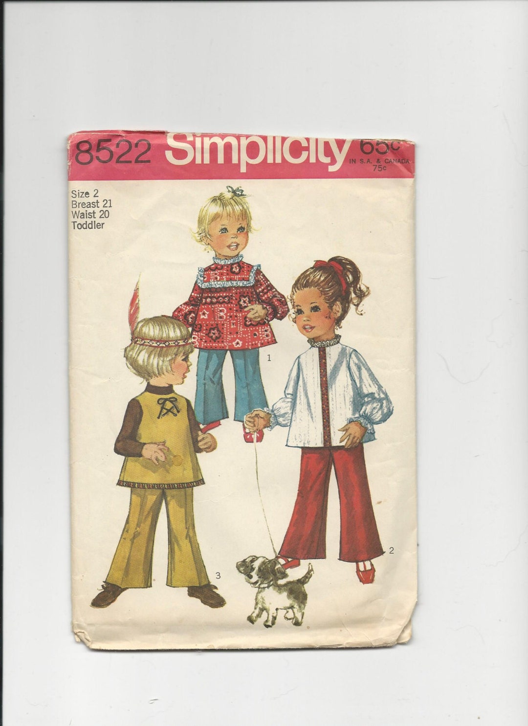 Simplicity 8522 ~VINTAGE ~size 2 Girls - Etsy