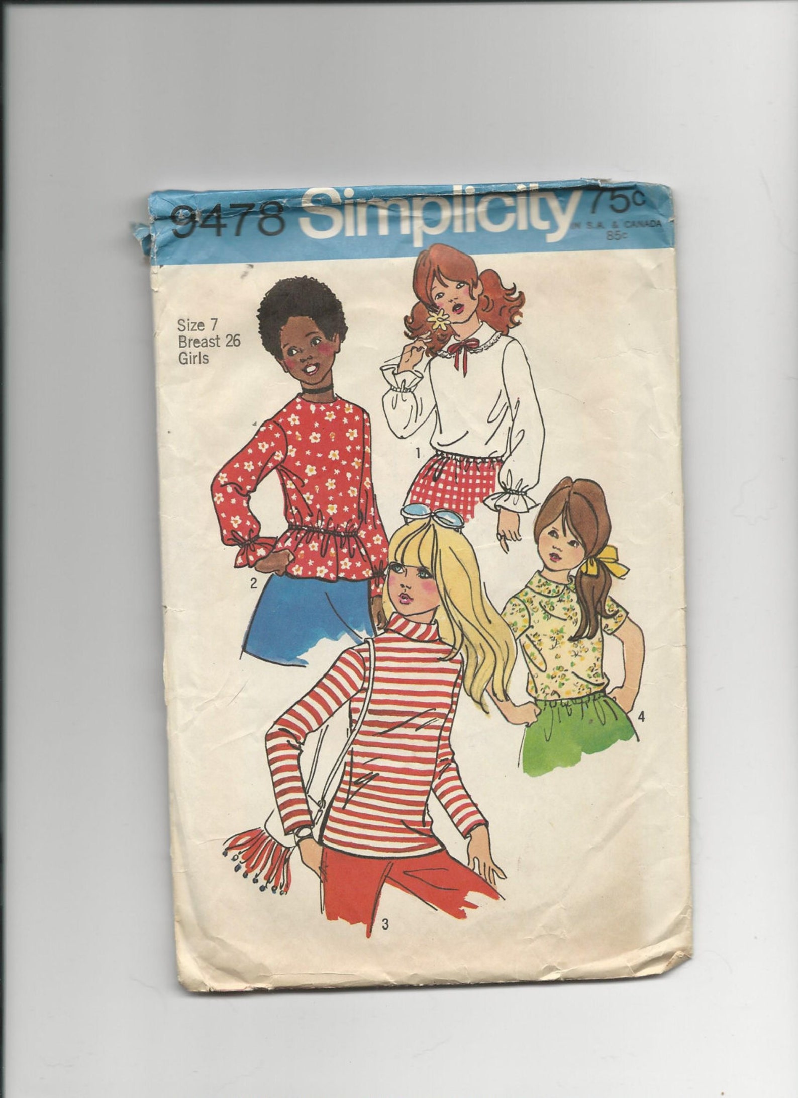 Simplicity 9478 ~ VINTAGE ~size 7 Girls - Etsy