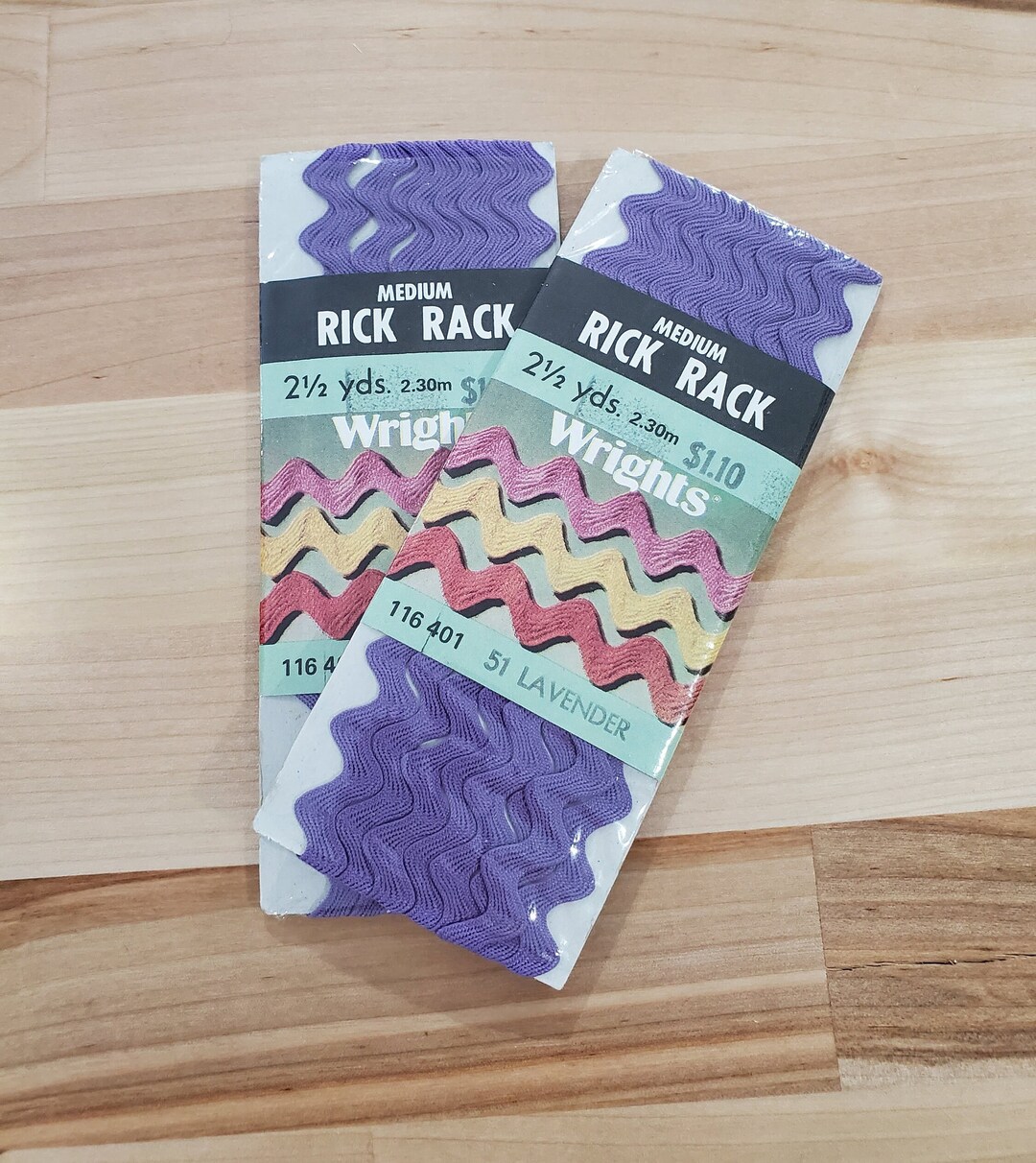 VINTAGE ~ Wright's Medium Rick Rack ~ 51 Lavender - Etsy