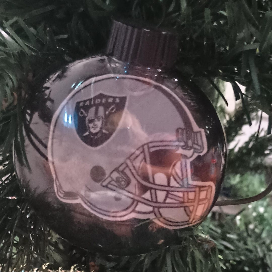 Raiders NFL Christmas Ornament Hand Made With Licensed Fabric - Etsy
